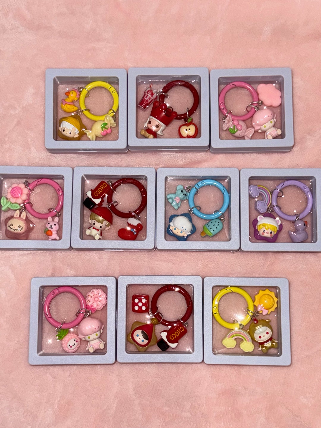 Pop Mart Pop Bean Keychains - Etsy