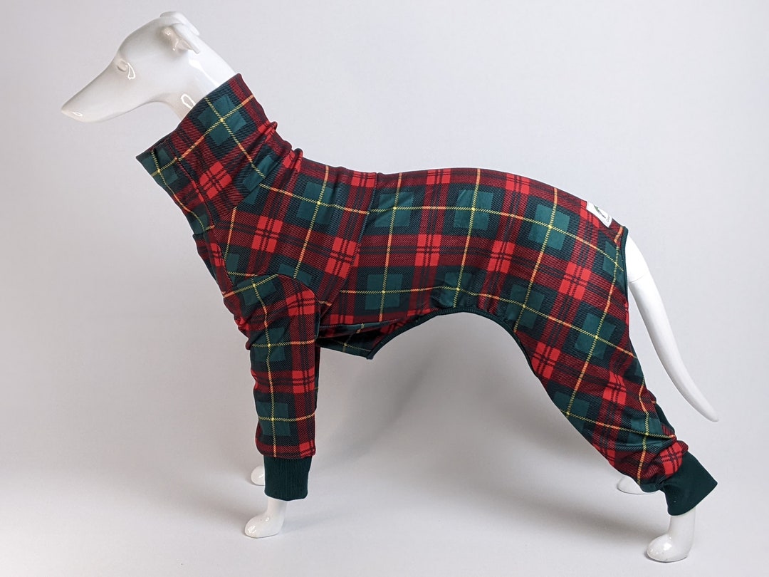 Soft Stretch Greyhound Whippet Sighthounds 4 Legged Christmas Pyjamas ...