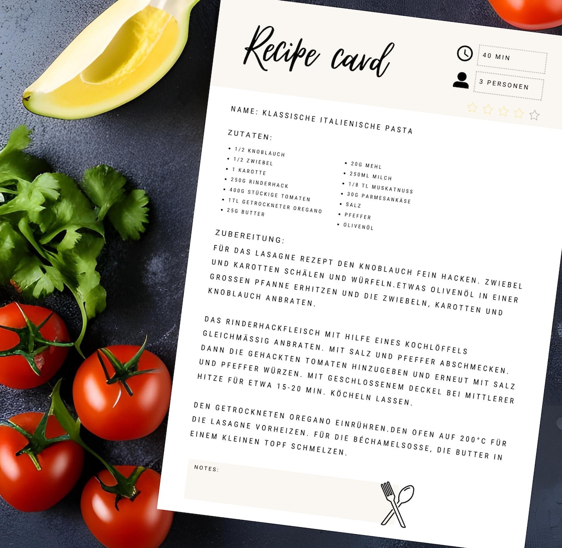 Recipe Template A4 to Print Printable Recipe Template Recipe Template ...