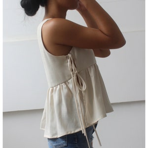 Aleena Top - Side Tie Top Sewing Pattern, Easy PDF Sewing Pattern - Etsy