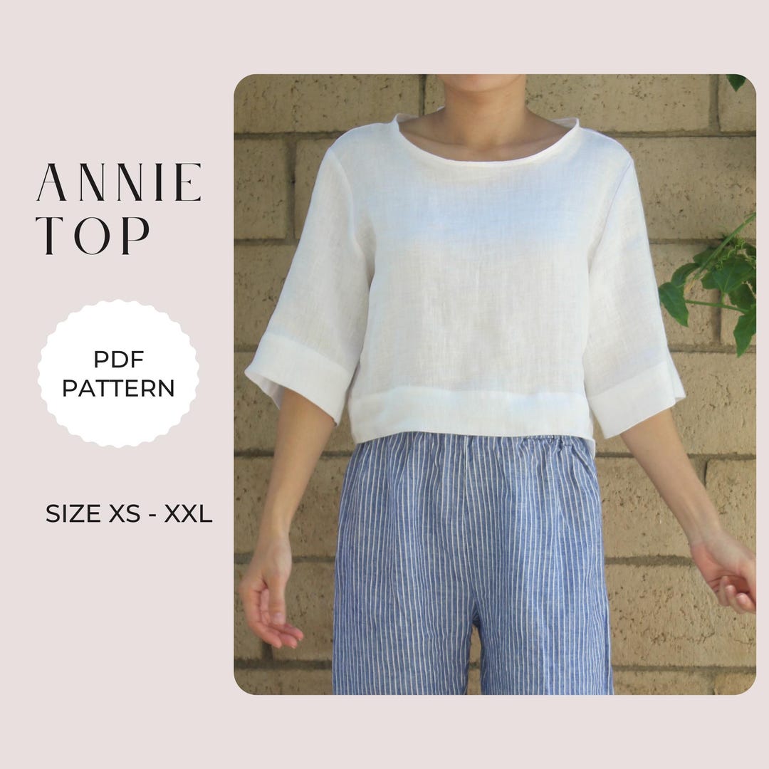 Women's Top Sewing Pattern, Simple Pdf Pattern - Etsy