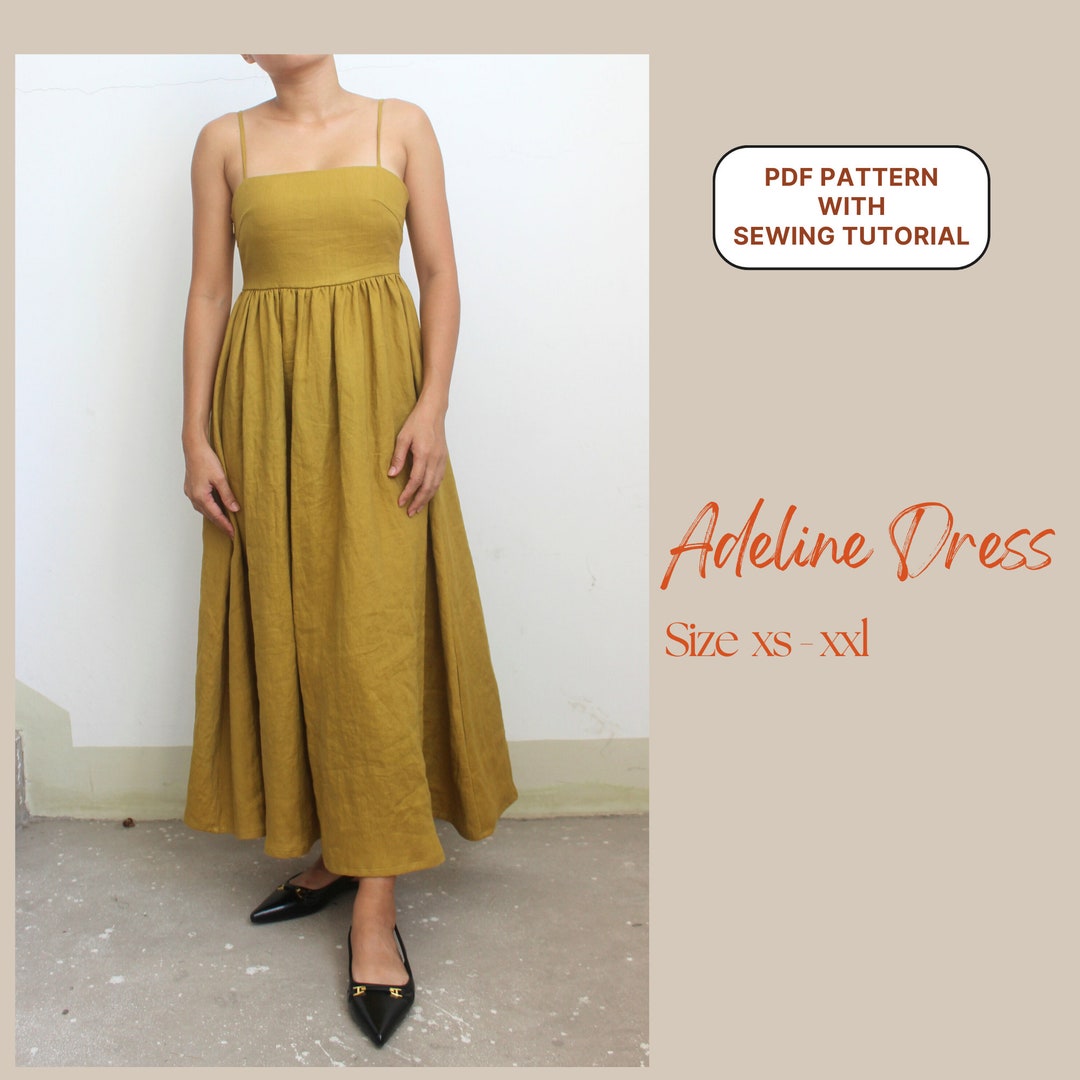 Ariel Dress PDF Sewing Pattern Simple Dress Pattern - Etsy UK