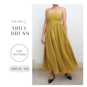 Ariel Dress PDF Sewing Pattern - Simple Dress Pattern - Etsy Canada