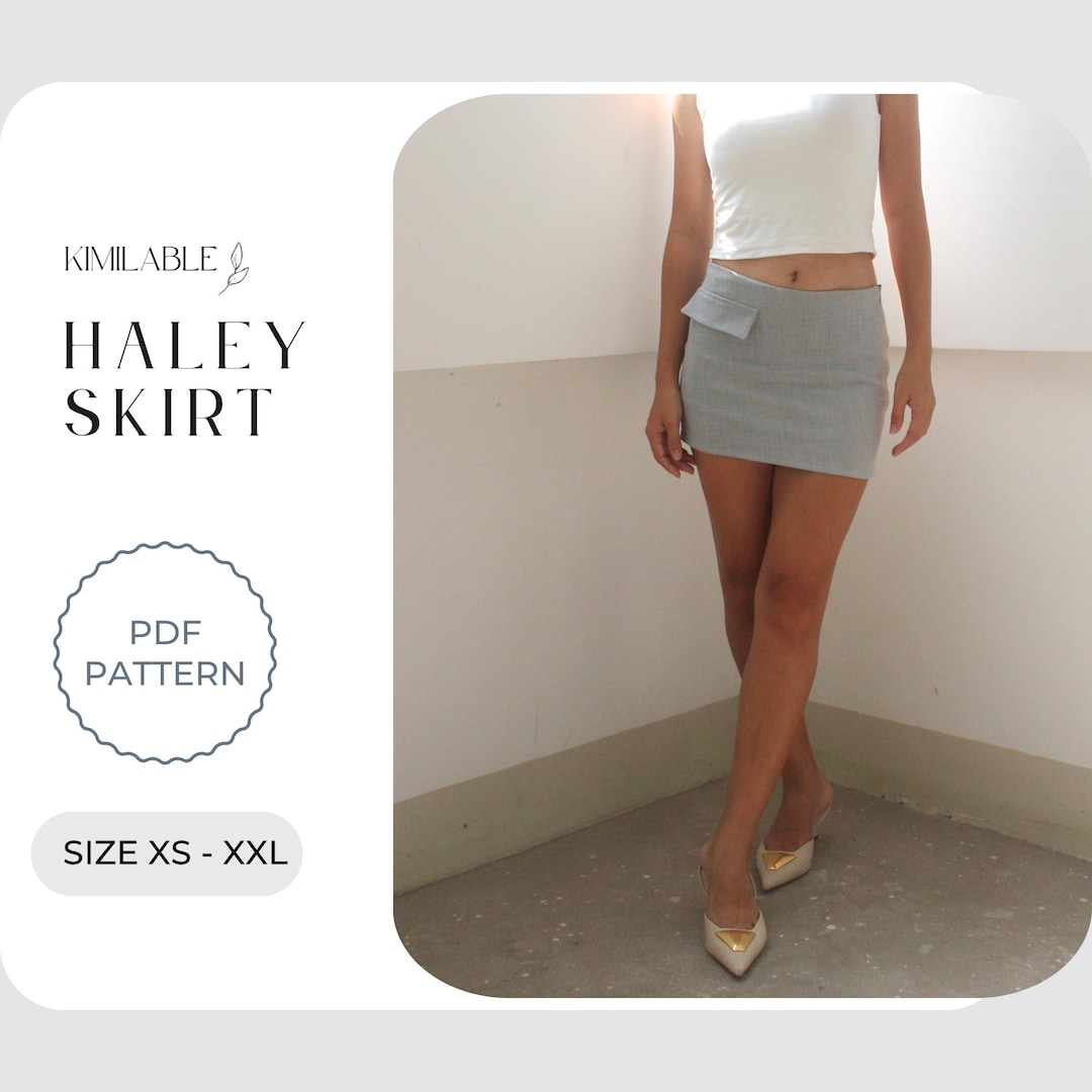 Haley Mini Skirt Pattern, Easy Pattern PDF Size Xs-xxl - Etsy