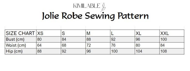 Robe Pattern PDF, Jolie Silk Robe Pattern, Diy Robe Size XS-XXL - Etsy UK
