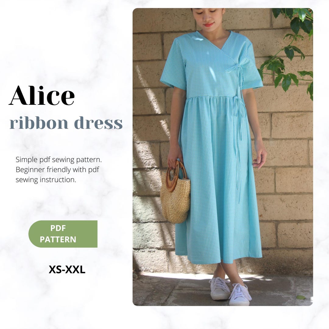 Alice Summer Dress Pdf Sewing Pattern - Oversized Dress Pattern - Etsy UK