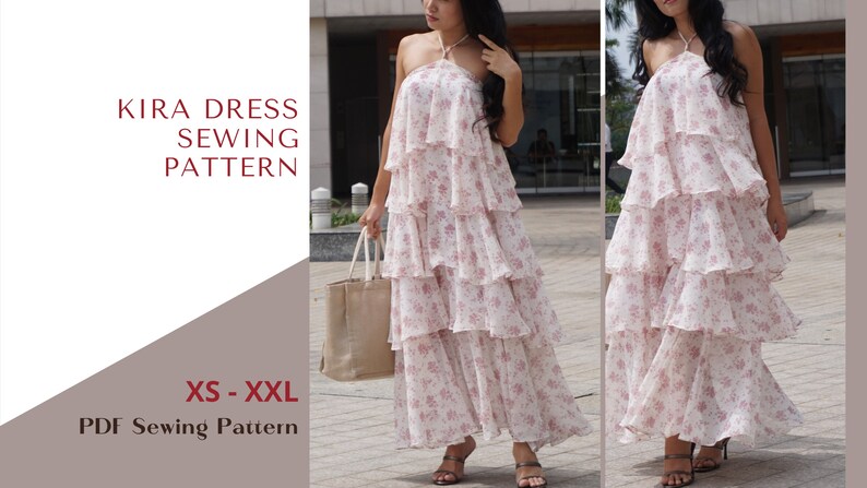 Kira Dress Sewing Pattern Pdf Summer Dress Pattern Sewing - Etsy