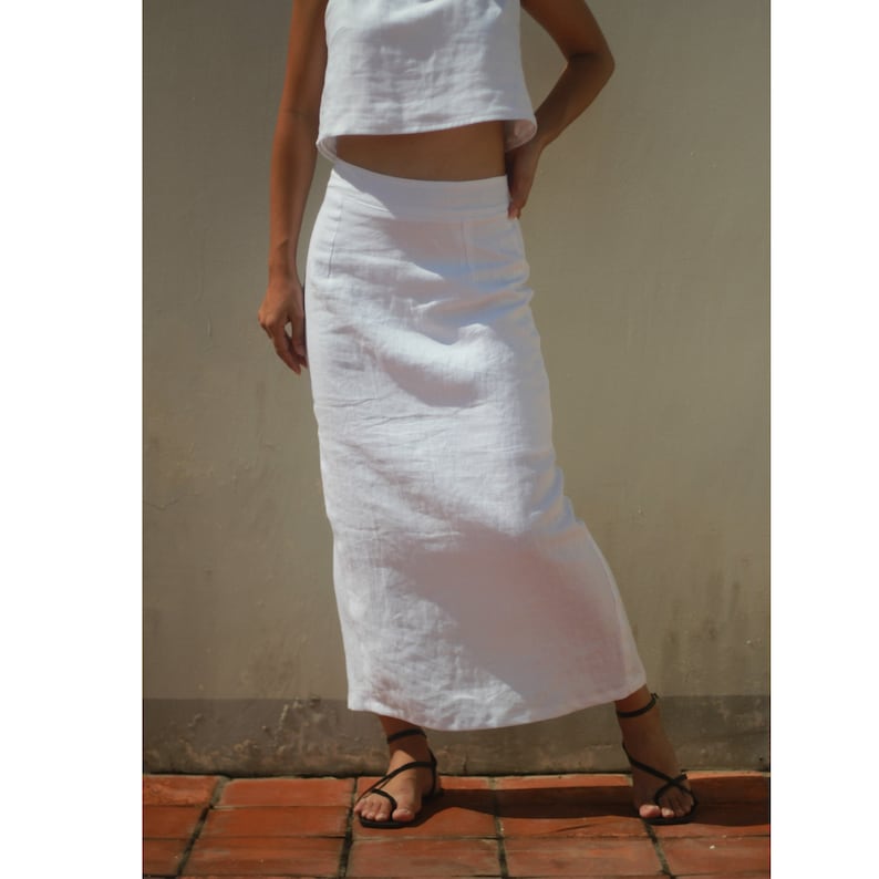 Demi Linen Skirt Skirt Sewing Pattern Skirt for Women PDF - Etsy