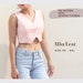 Mia Crop Top Vest, Short Waistcoat, Diy Vest Pdf Sewing Pattern ...