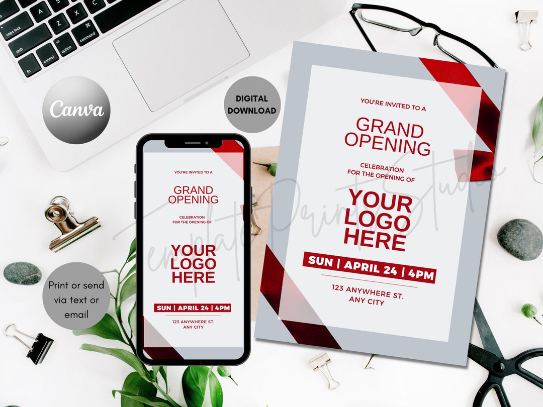 Grand Opening Invitation, Grand Opening Celebration, Office Opening ...