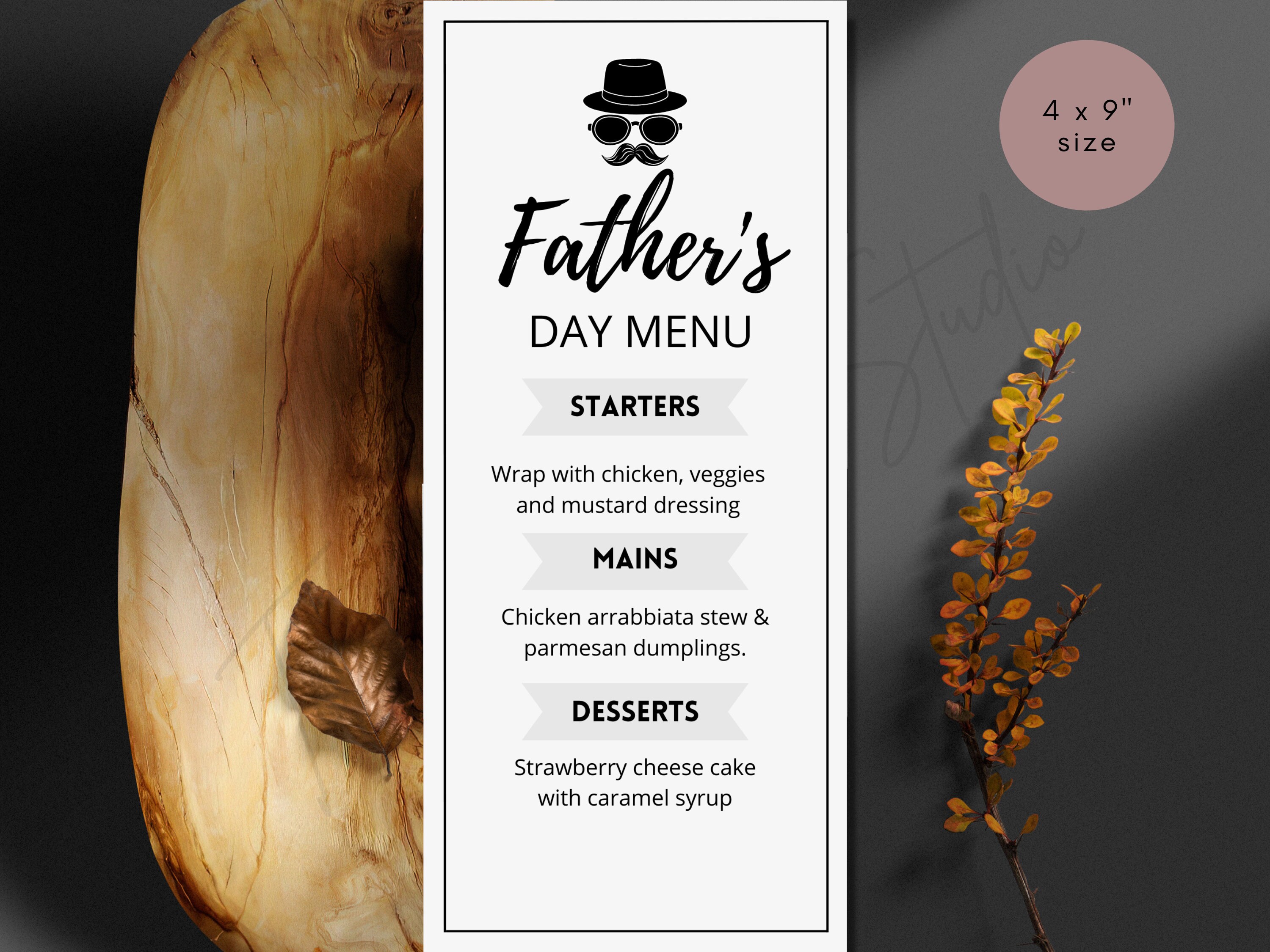 Father's Day Menu Template Father's Day Brunch Menu - Etsy