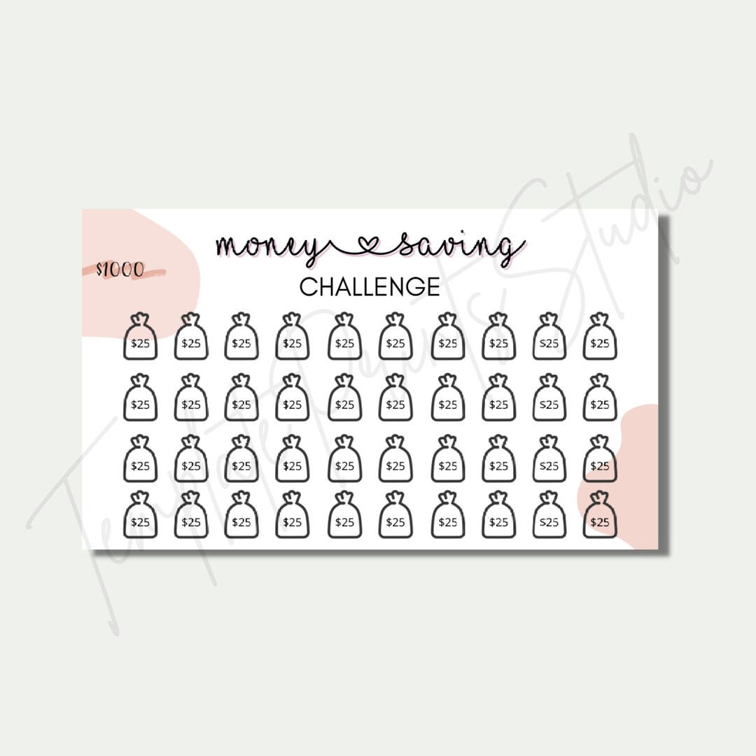 A6 Money Saving Challenge, Savings Tracker Printables, Savings Tracker ...