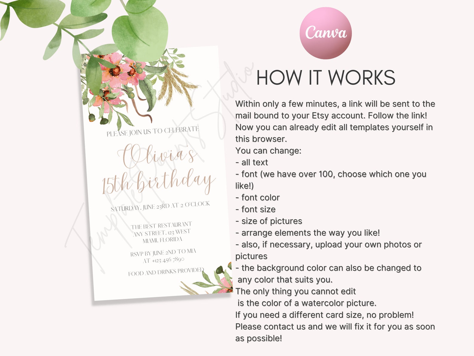 Open House Party Invitation Template, Special Event Invitation, Digital ...