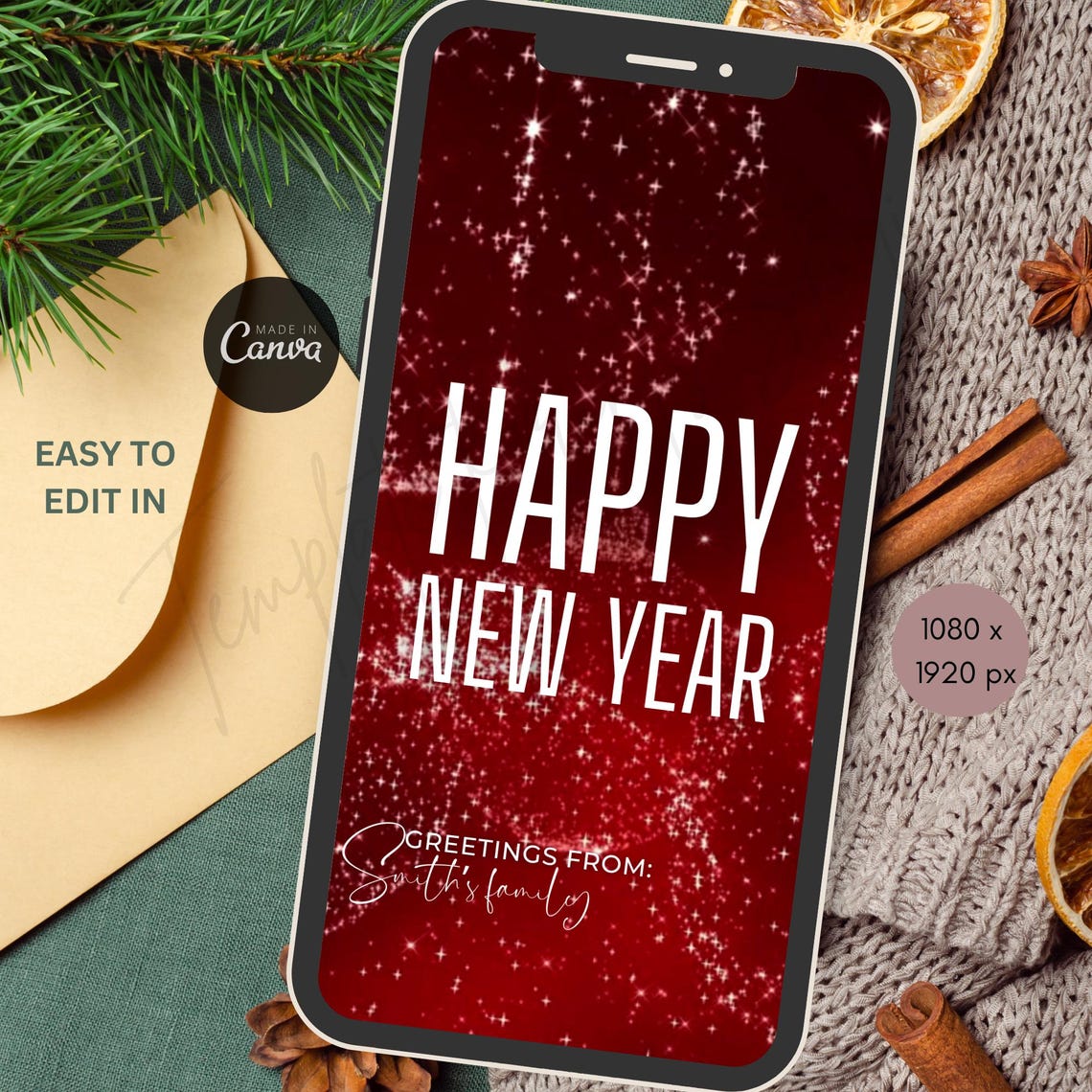 Digital Animated New Year Ecard, Video Happy New Year Card, Animated ...
