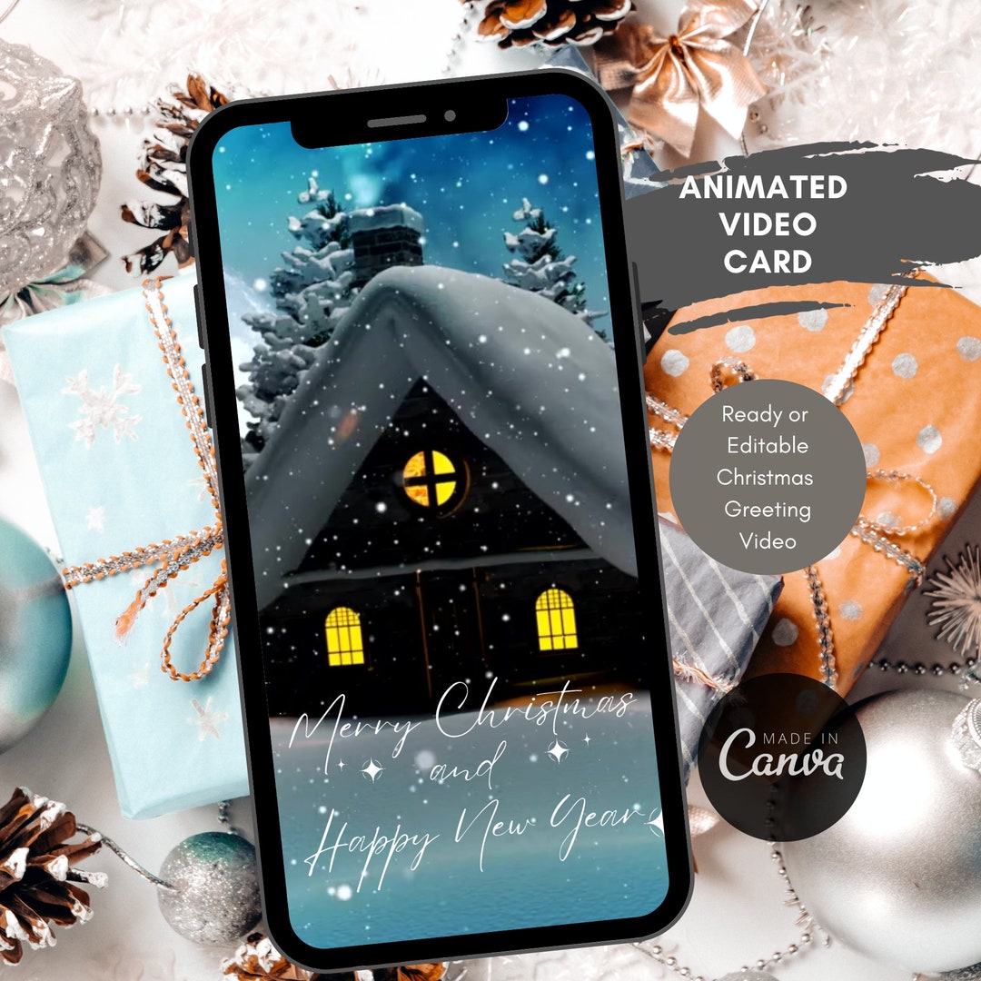 Animated Christmas Ecard, Video Christmas Card, Digital Animated ...