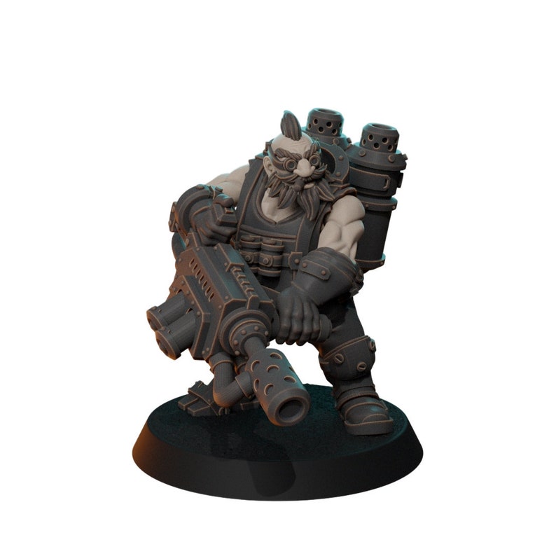 Dwarf Commandos Squad A Sci Fi Warband 6 Minis - Etsy