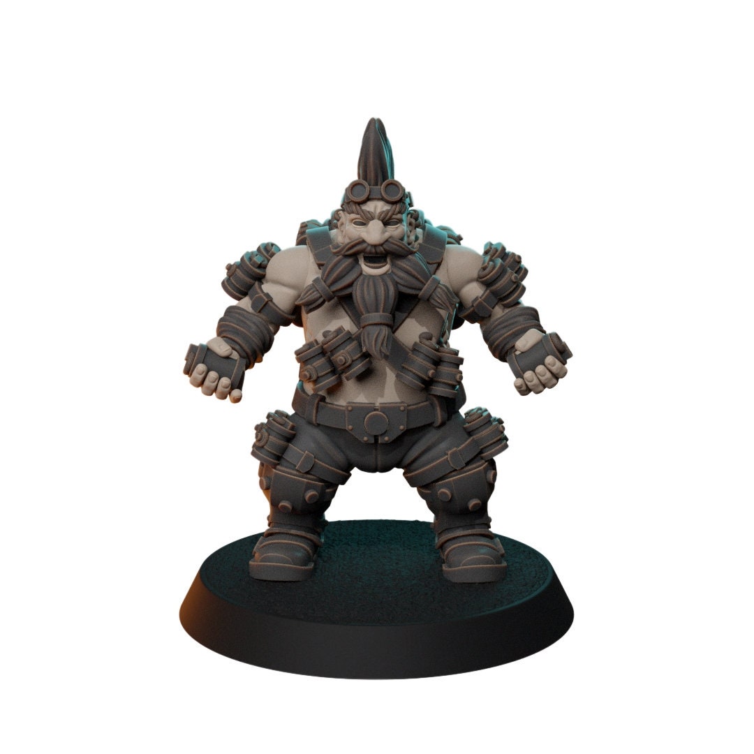 Dwarf Commandos Squad A Sci Fi Warband 6 Minis - Etsy