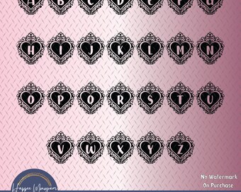 Fancy Monogram Dxf - Etsy