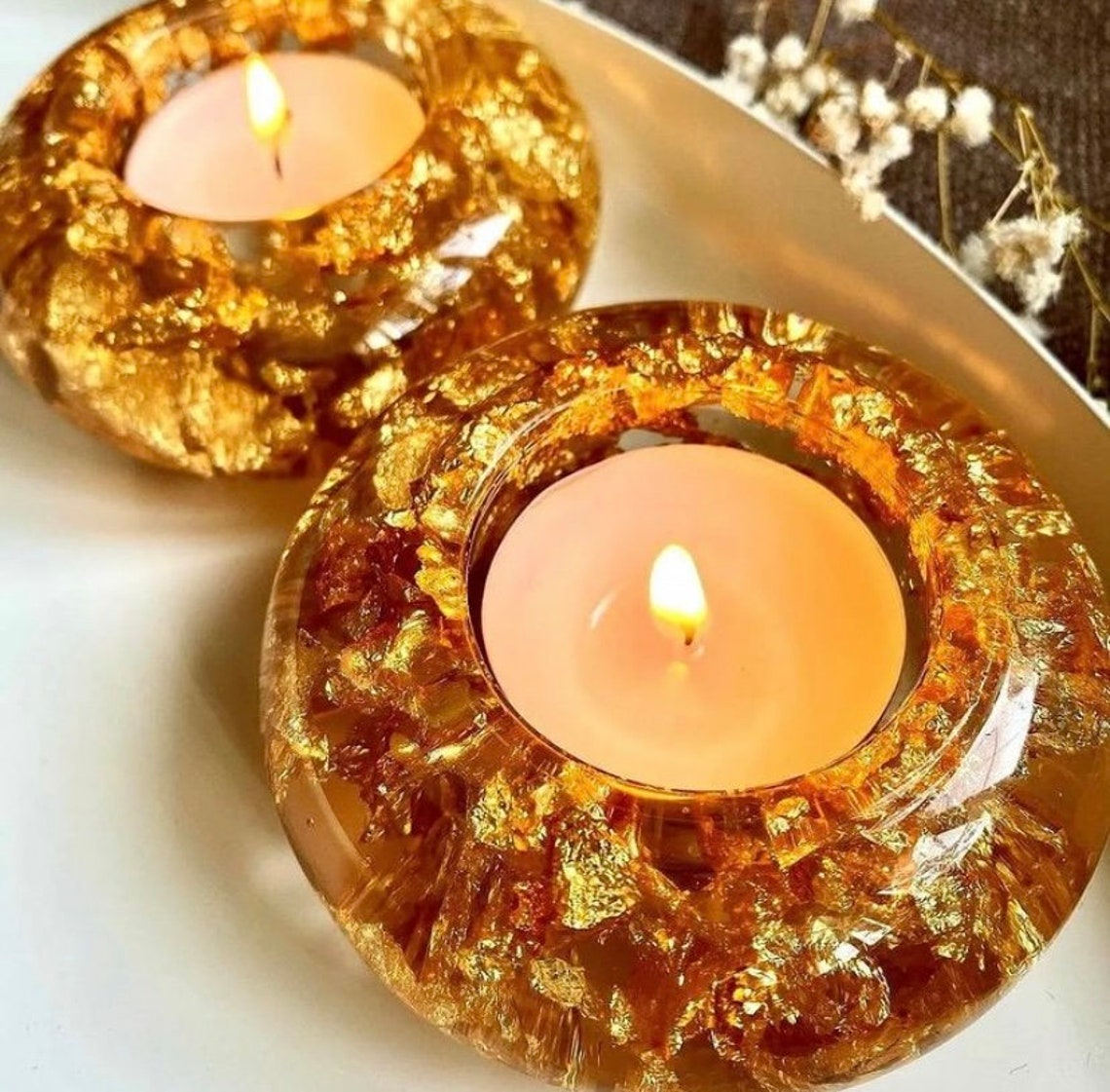 Resin Candle Holders Tealight Holders Diwali Decoration - Etsy