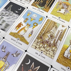 Cute Rabbit Tarot,Moon Tarot,Cute Rabbit Tarot,Thai Tarot,Rider White ...