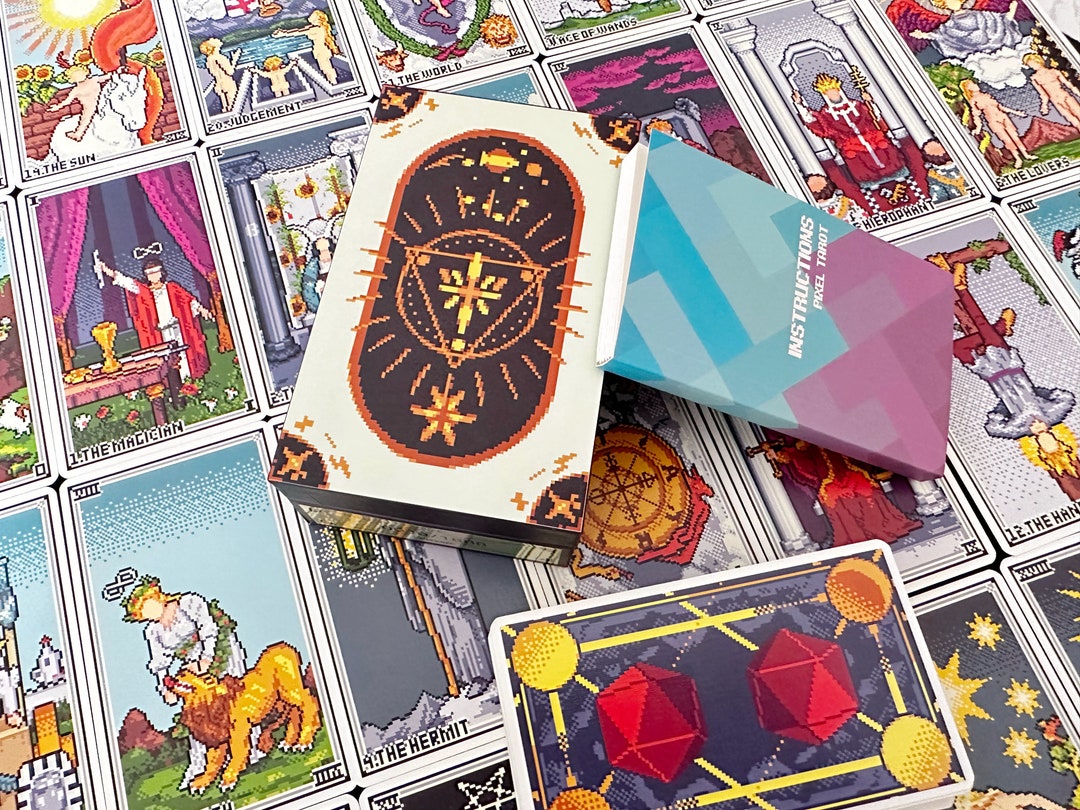 Video Game Pixel Tarot, Gameboy Tarot, RWS Tarot,78 Cards Tarot ...