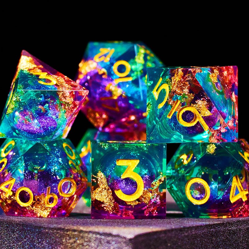 Neon Dice - Etsy