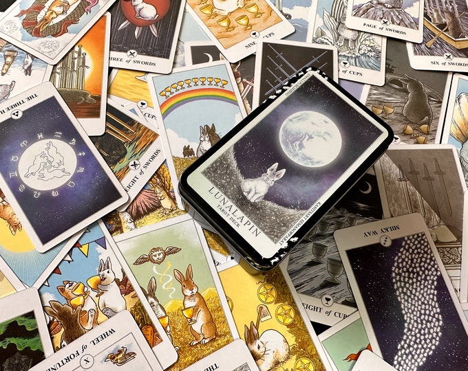 Lunalapin Tarot & Oracle 2in1 Deck 2022 Unique Indie Tarot Deck for ...