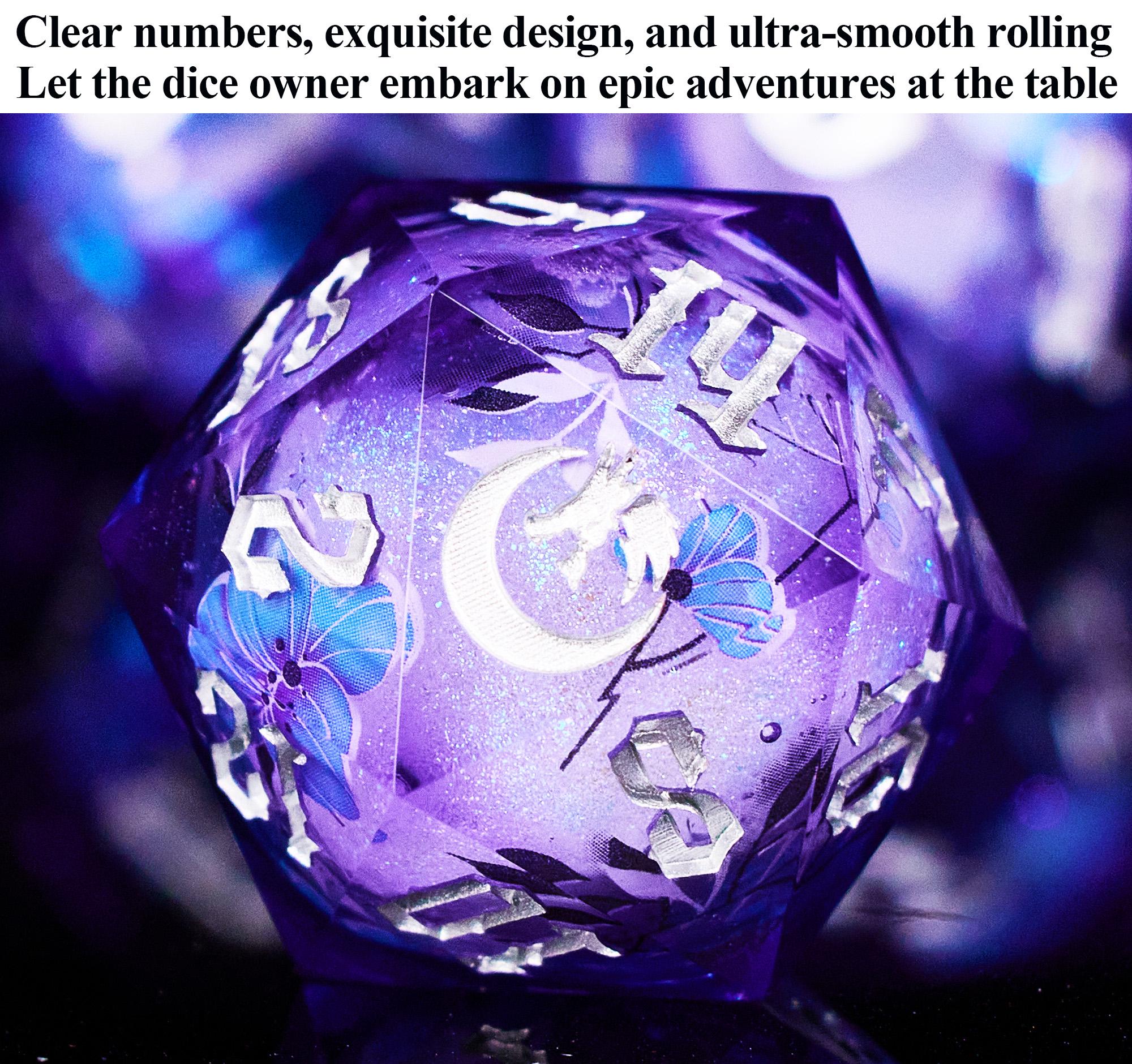 Cute Bee Liquid Core Dnd Dice Set for Role Playing Games, Galaxy ...