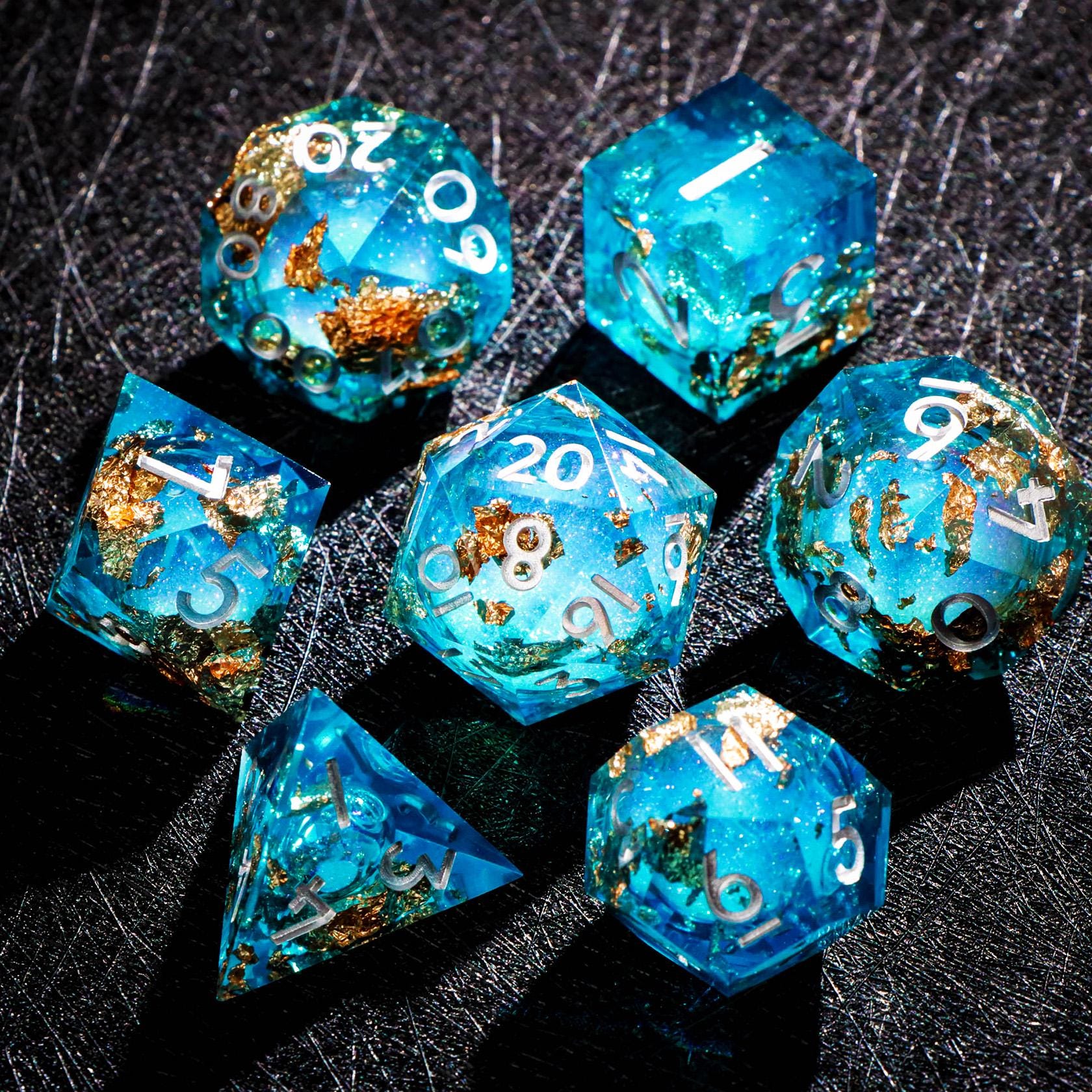 Mystery Liquid Core Dnd Dice Set for Role Playing Games, Assorted Full ...
