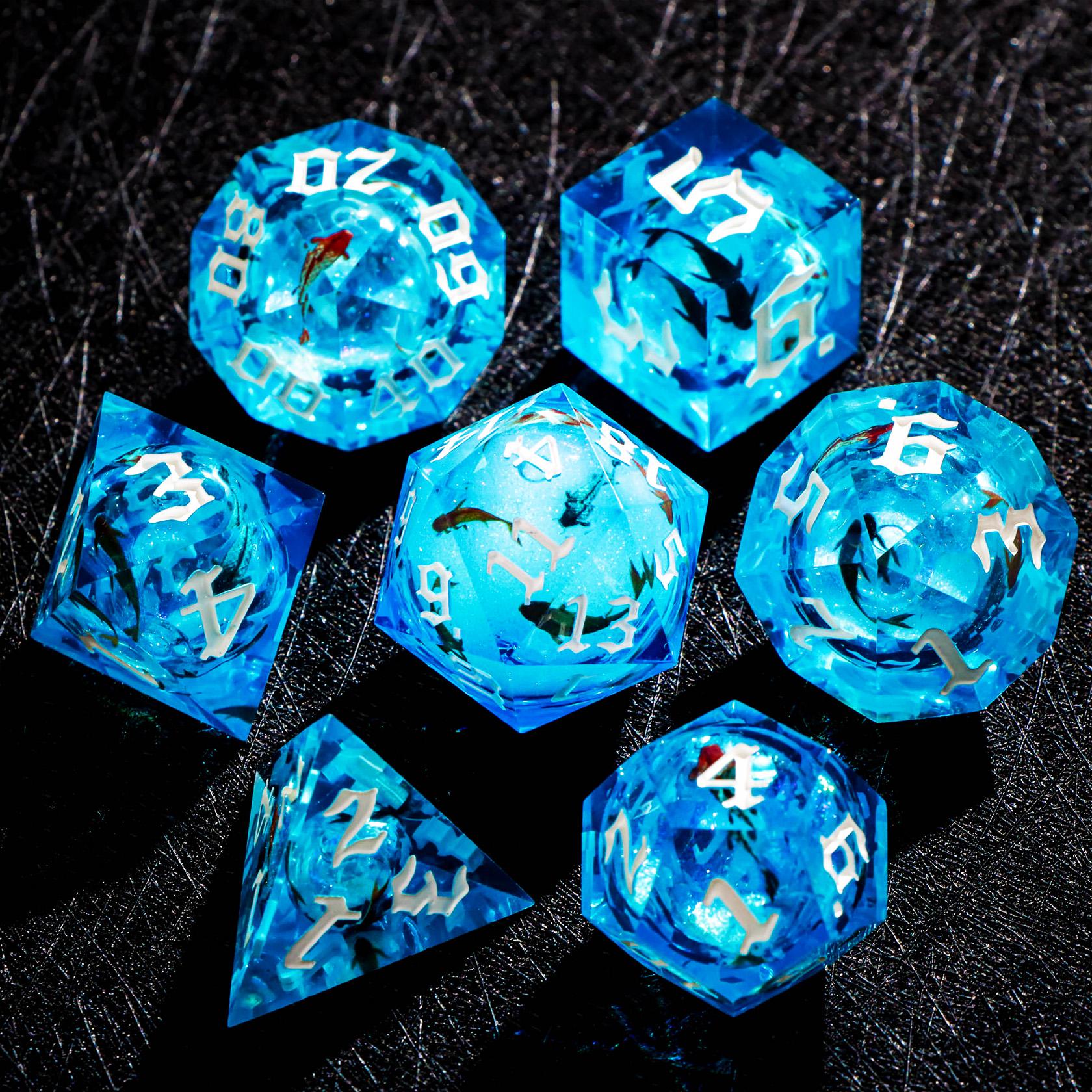 Mystery Liquid Core Dnd Dice Set for Role Playing Games, Assorted Full ...