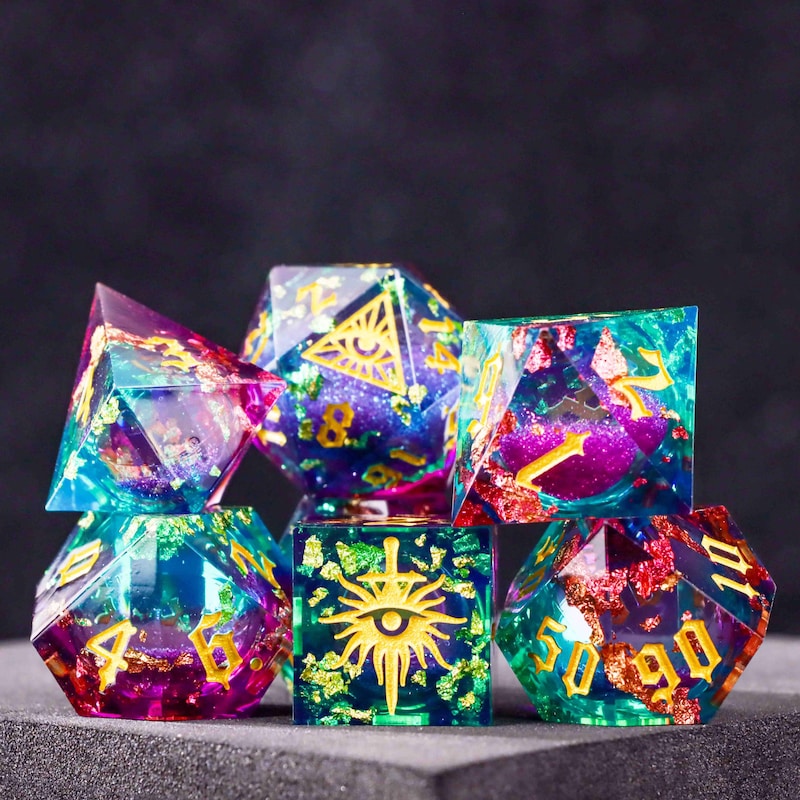 Neon Dice - Etsy