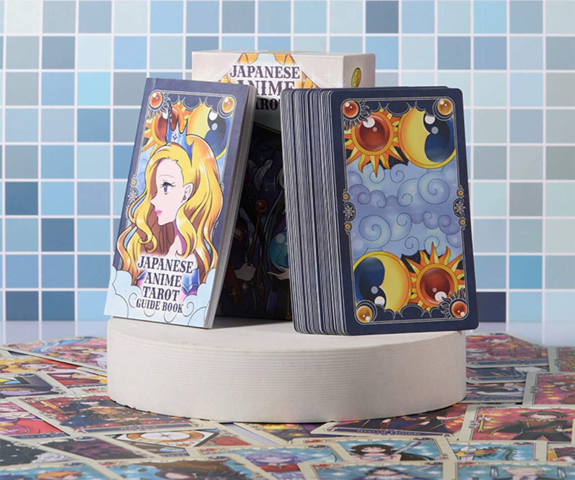 Japanese Anime Tarot Cardscute Tarot Cards Beginner Tarot - Etsy