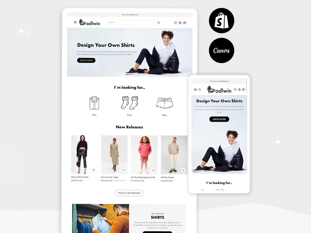 Shopify Fashion Theme Best Shopify Theme for Clothing Store Shopify ...