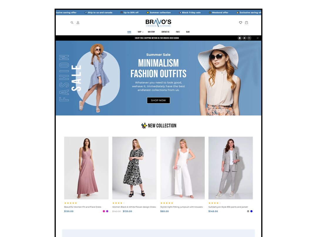 Shopify Women Clothing Shopify Minimal Theme Clean Shopify Theme ...