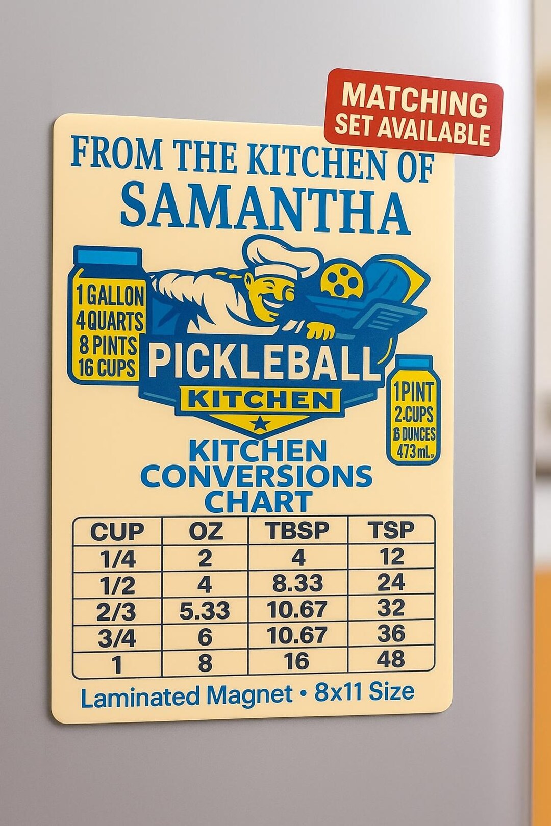 Personalized Pickleball Kitchen Labels • Pantry Organization • Canister ...
