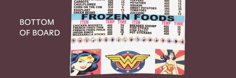 Personalized Wonder Woman Air Fryer Chart Custom Kitchen Decor Air ...