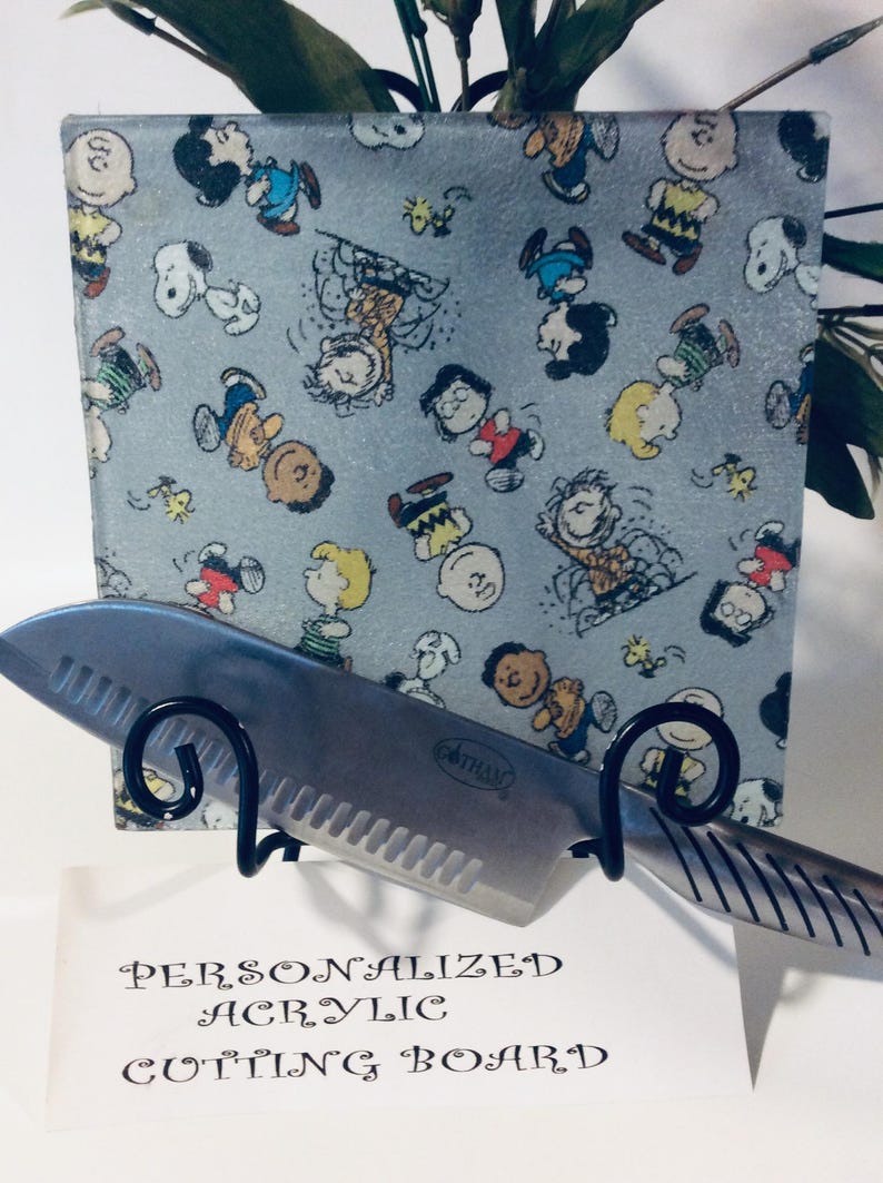 Kitchen Acrylic Board Charlie Brown Peanuts personalized Unique Kitchen ...