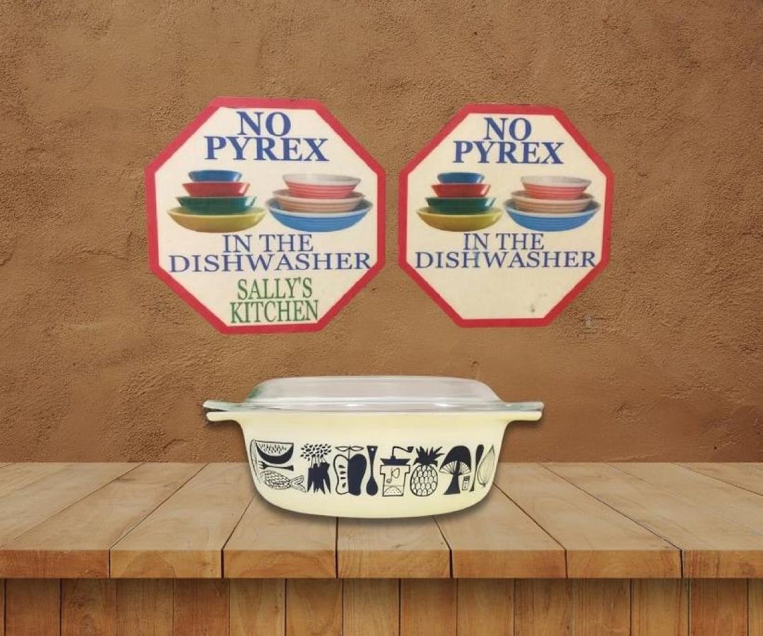 Rare Pyrex Stack Magnet Set | Vintage Pyrex Amish Butterprint, Spring ...