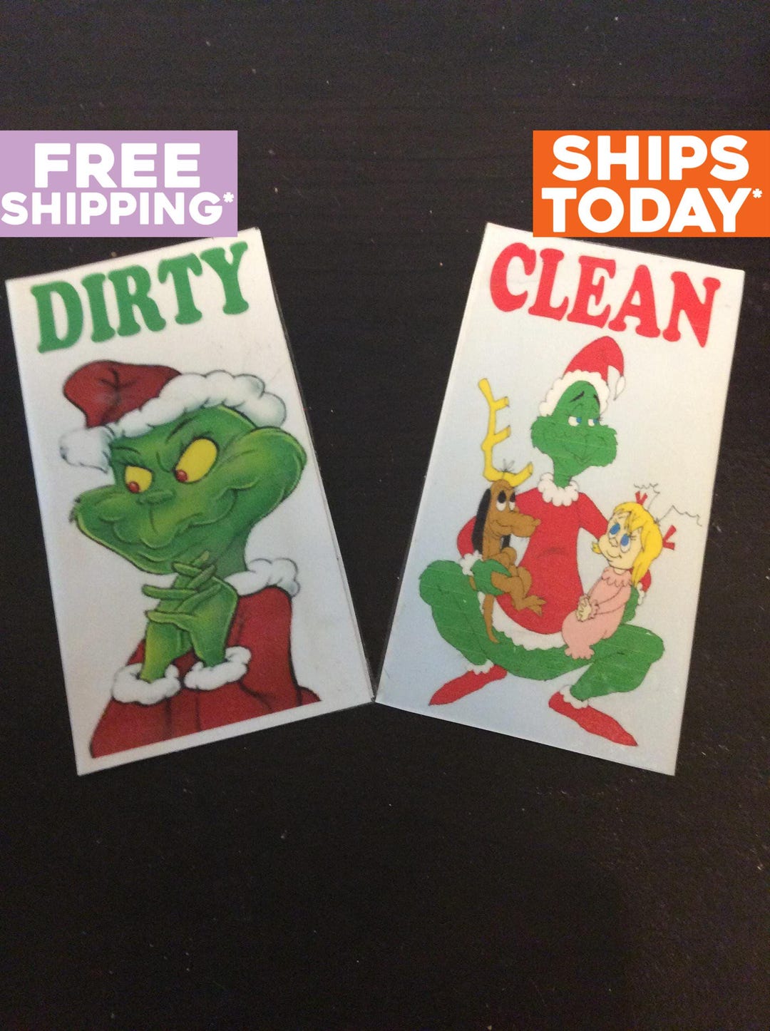Grinch Decor , Custom Magnet, Custom Magnets, Dishwasher Magnet, Grinch ...