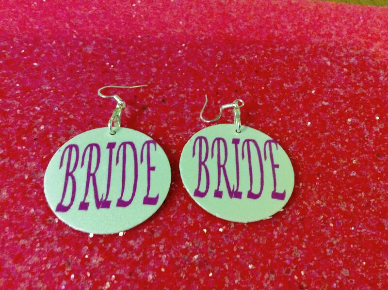 Bride Earrings, Bride to Be Earrings, Bridal Shower Gift, Bachelorette ...