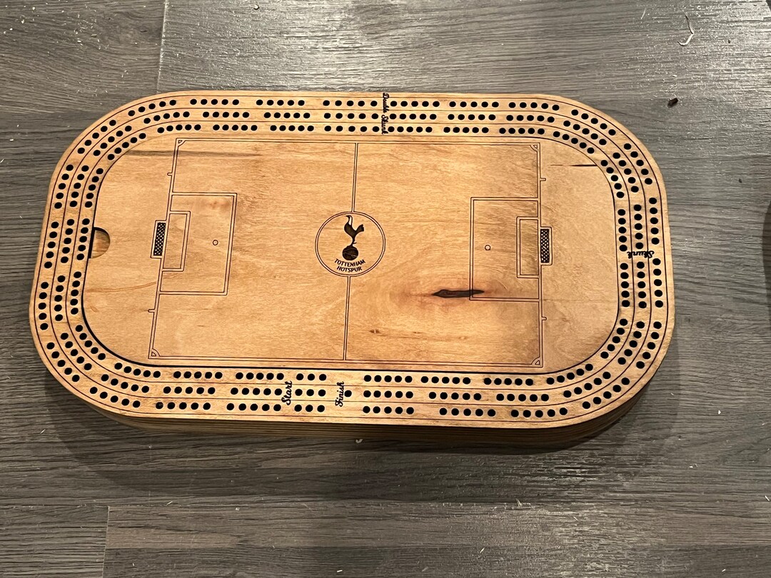 Custom Soccer Stadium Cribbage Board: Any Team, Card & Peg Storage - Etsy