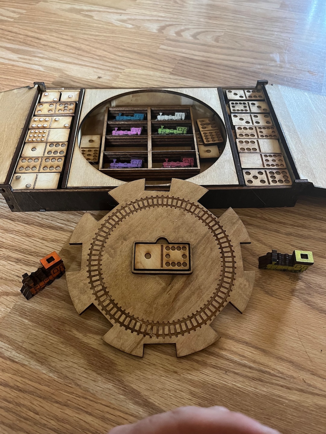 Mexican Train Dominoes With Case. - Etsy