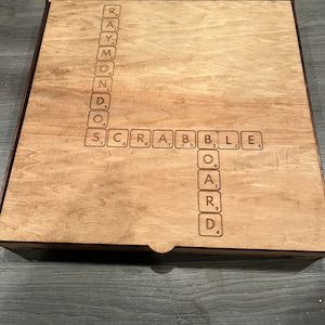 Custom Scrabble Game Set With Personalized Case - Etsy Australia