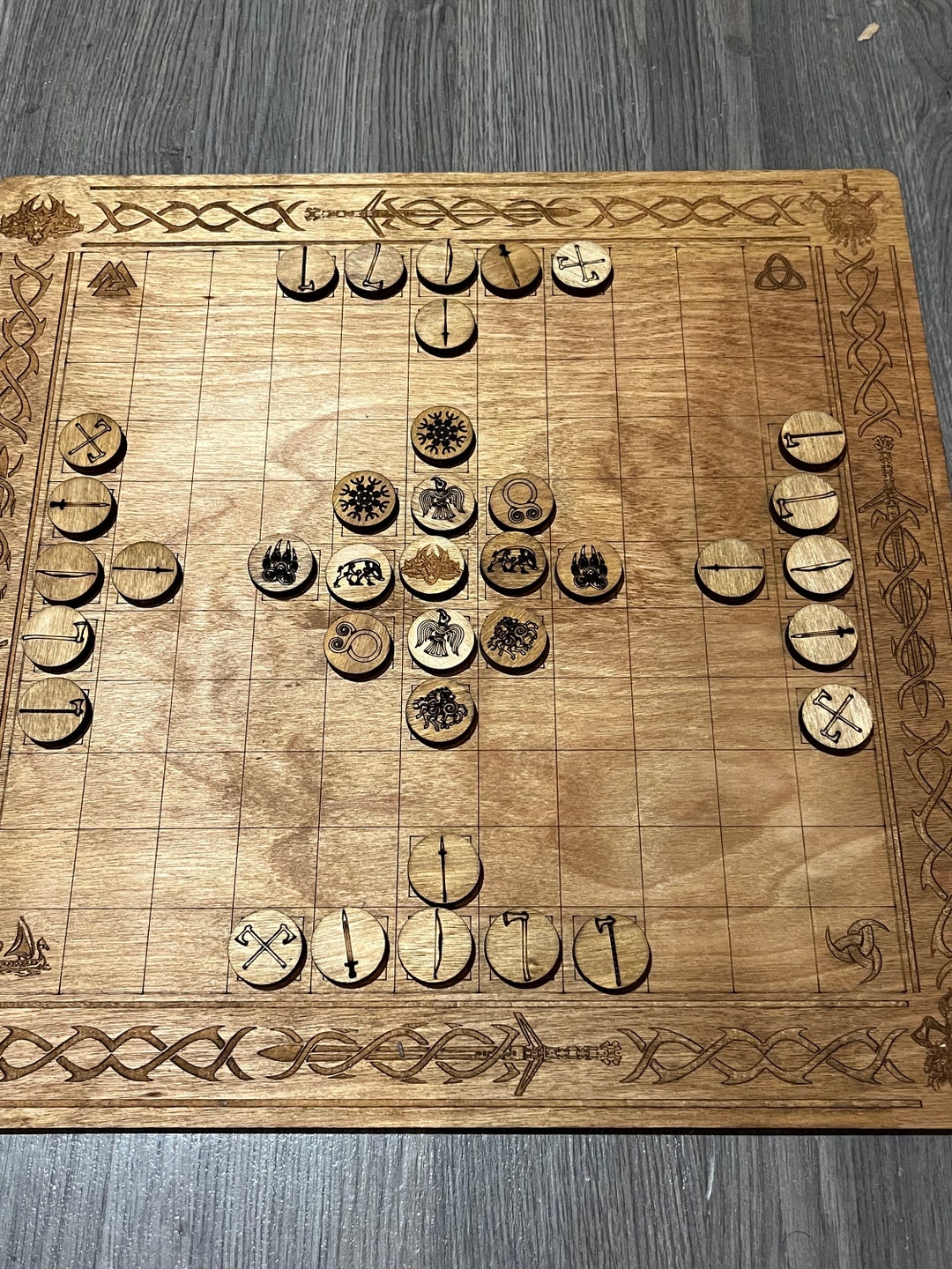 Hnefatafl (tafl) (viking Chess)/ Kings Table Game - Etsy