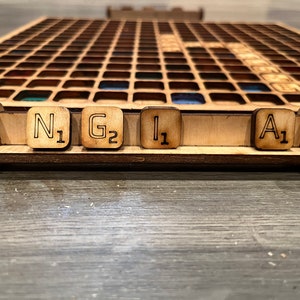 Scrabble Game Set (improved Thicker Board) - Etsy