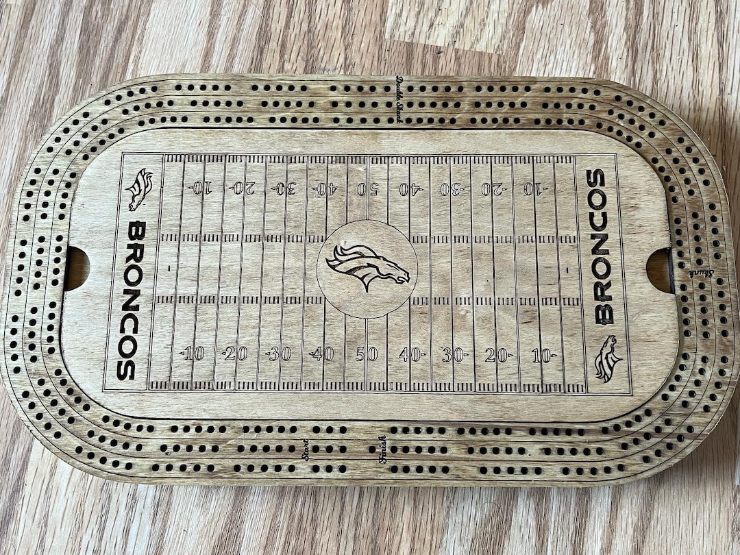 Football Cribbage Board Custom Made Football Stadium With Any Team. - Etsy