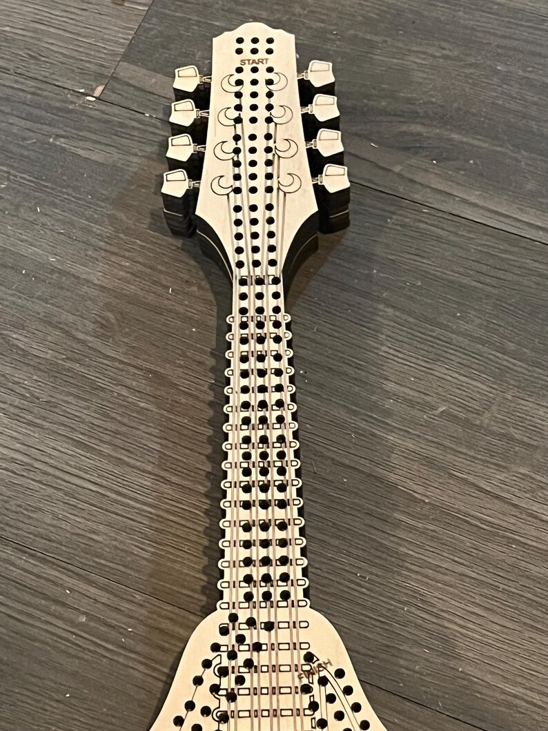 Mandolin Shaped Cribbage Board: Custom Engraved Design - Etsy Canada