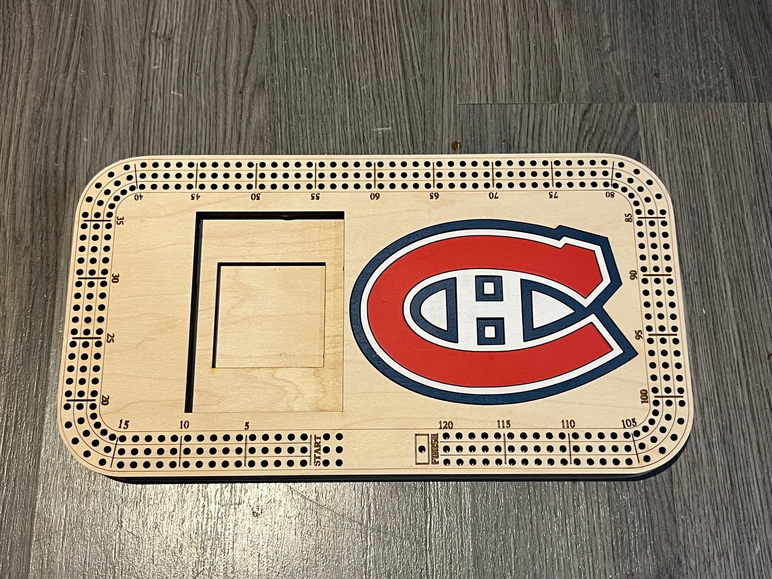 Cribbage Board With Painted Logo - Etsy