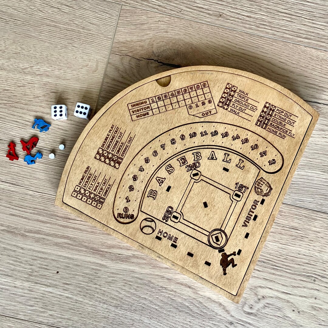 Dice Baseball Game With Tokens and Storage - Etsy