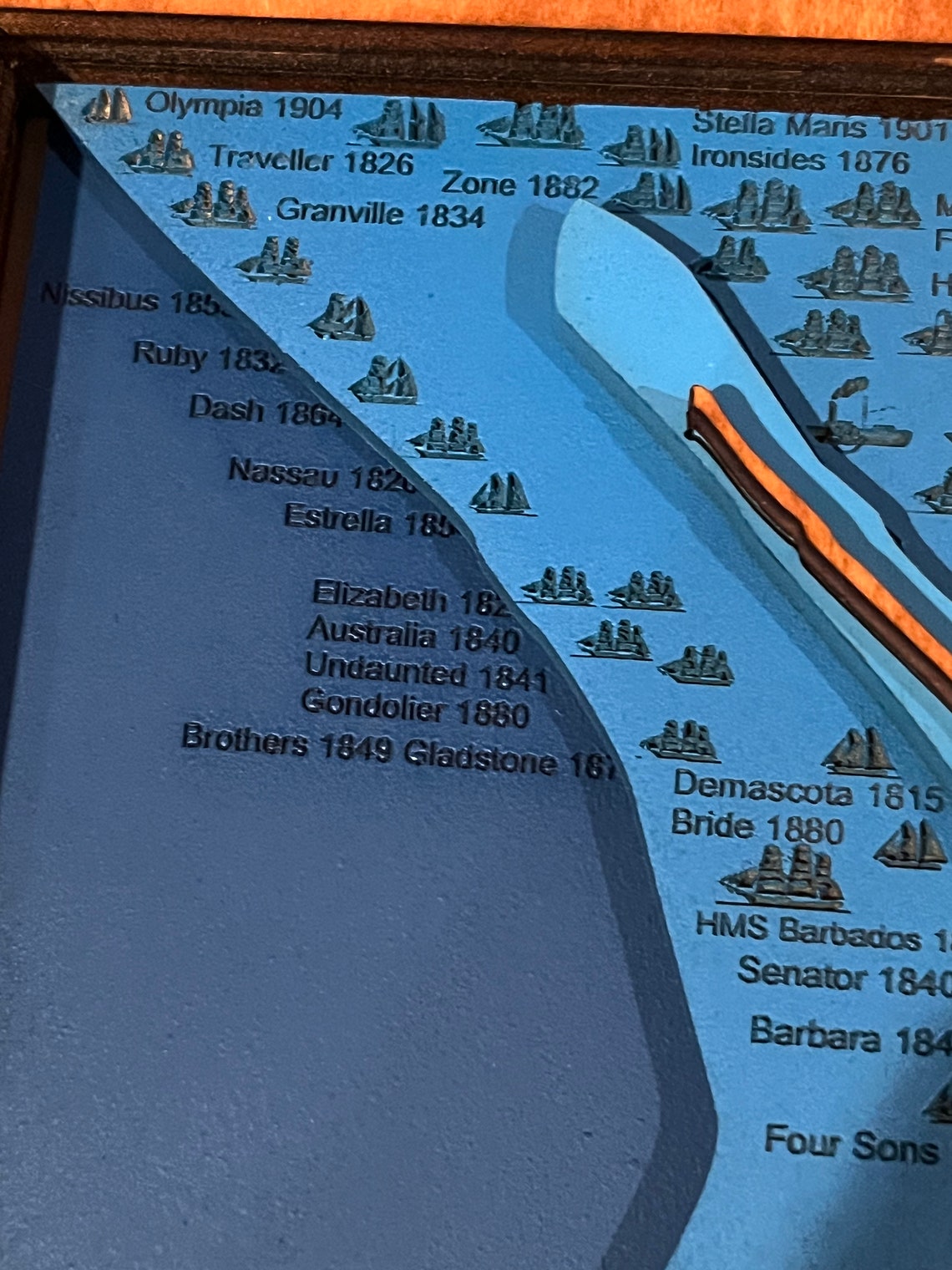 Sable Island Ship Wreck 3d Map - Etsy